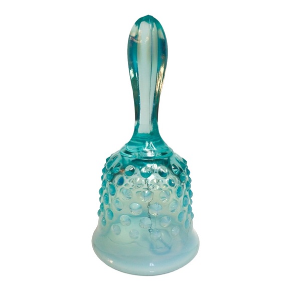 Fenton | Accents | Vintage Fenton Opalescent Ice Blue Hobnail Glass ...